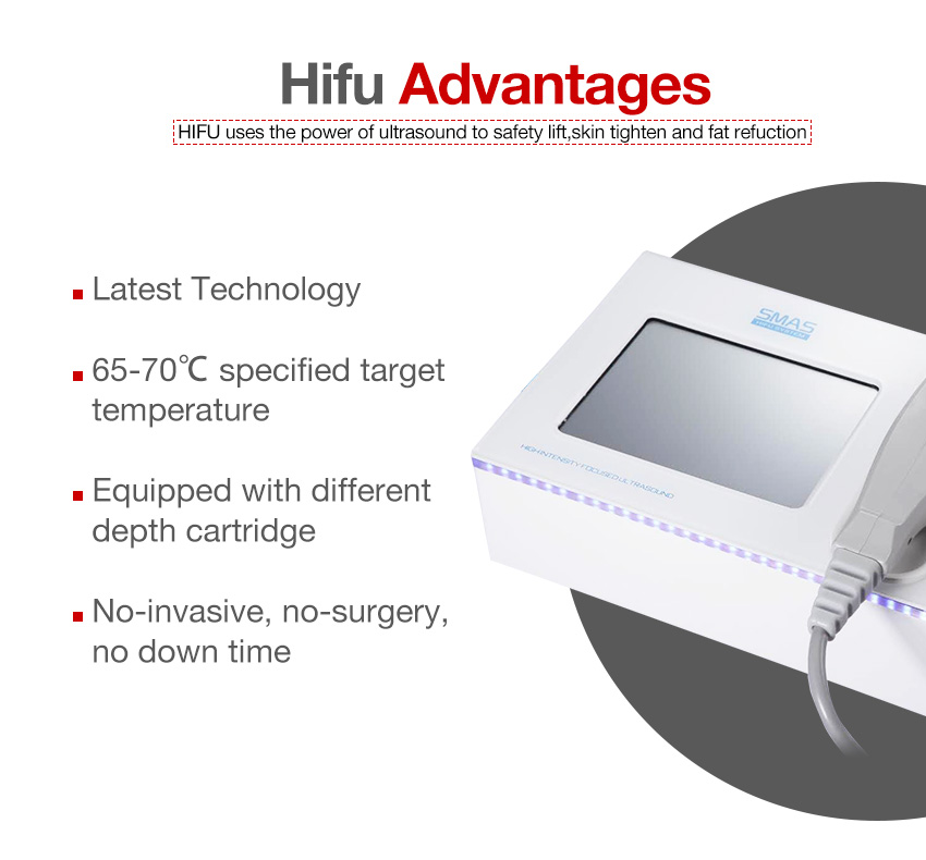 Mini 5 cartridges hifu home machine